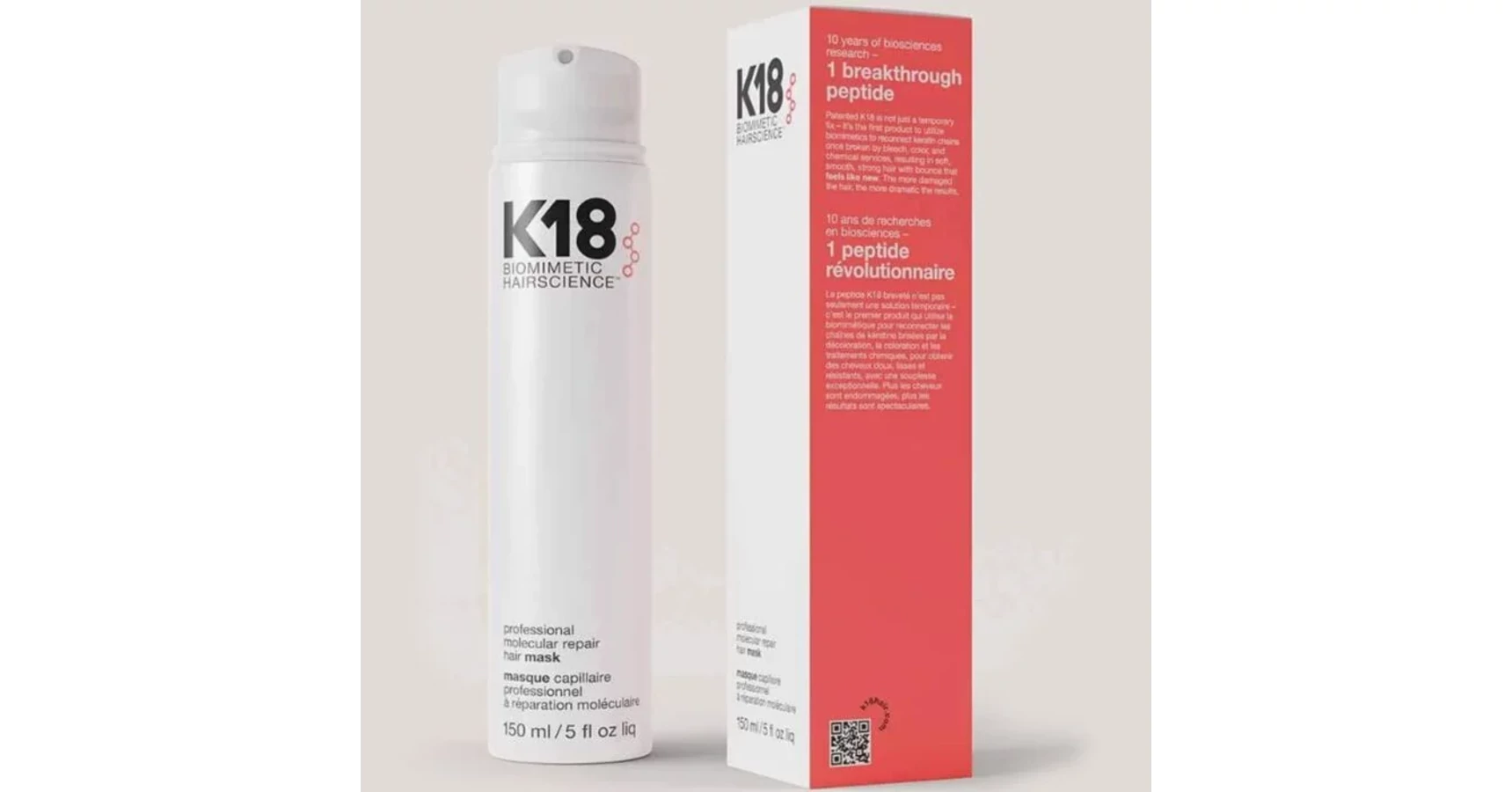 K18 PROFESSIONAL MOLECULAR REPAIR HAIR MASK 150ML - Szepsegszer.hu